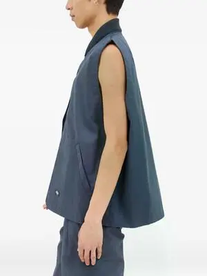 Dickies Zip-front Sleeveless Gilet - Blue