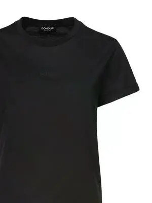 DONDUP Logo-embroidered T-shirt - Black