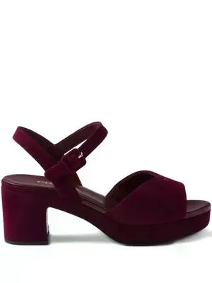 Prada Padded Suede Sandals