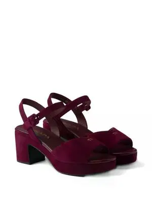 Prada Padded Suede Sandals