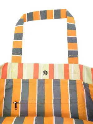 ÉPICE Striped Panel Tote Bag