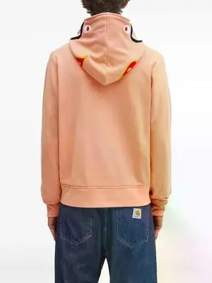 A BATHING APE Shark-motif Zip-up Hoodie - Pink
