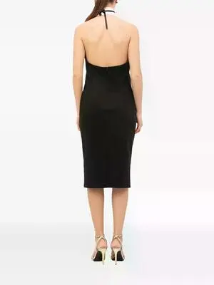 BABYLONE PARIS Halter-neck Midi Dress