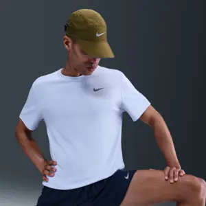 Nike Miler Dri-fit Short-sleeve Running Top - Grey