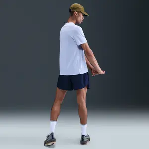 Nike Miler Dri-fit Short-sleeve Running Top - Grey