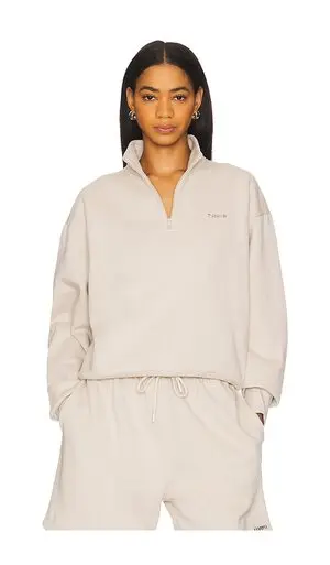 7 DAYS ACTIVE Organic Fitted Half Zip Sweatshirt