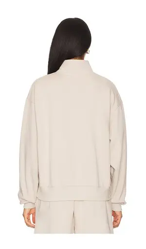 7 DAYS ACTIVE Organic Fitted Half Zip Sweatshirt