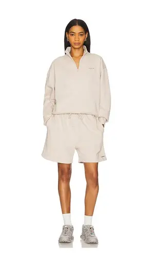 7 DAYS ACTIVE Organic Fitted Half Zip Sweatshirt