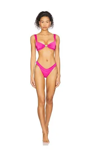 CIN CIN Abyss Bikini Top - Fuchsia