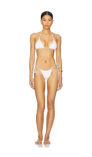 CIN CIN Cove String Bikini Bottom - Pearl