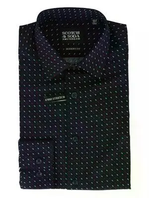 Scotch & Soda Multi-pattern Cotton Shirt