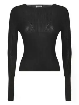 LANVIN Ribbed Knit Top