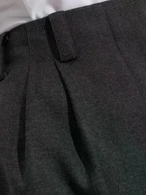 Givenchy Pleated Wool Trousers - Grey