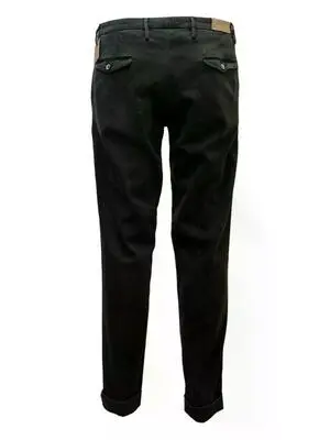 MICHAEL COAL Pleated Cuffed Trousers