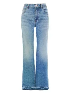 Chloé Frayed-hem Flared Jeans