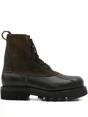 PARACIA B-type 02 Lace-up Leather Suede Boots