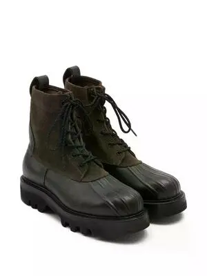 PARACIA B-type 02 Lace-up Leather Suede Boots
