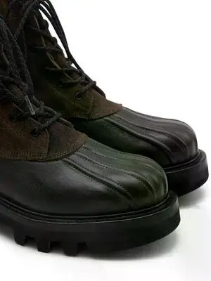 PARACIA B-type 02 Lace-up Leather Suede Boots