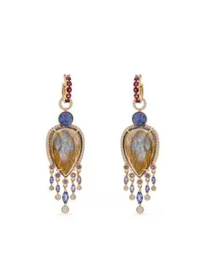 EDEN PRESLEY 14kt Yellow Labradorite Drop Earrings - Gold