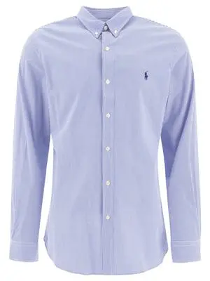 RALPH LAUREN Striped Stretch Poplin Shirt