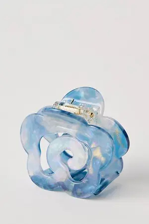 FICCARE Fleur Jaw Iridescent Clip - Ocean Blue