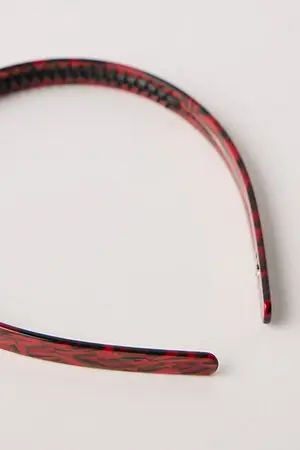 FICCARE Acetate Headband - Red/black