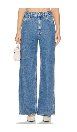 Theory High Waist Wide Leg Jean