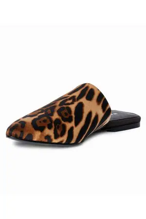 Natori Adore Luxe Leopard Print Satin Slides