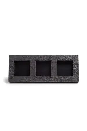 Natori Shagreen Triple Photo Frame