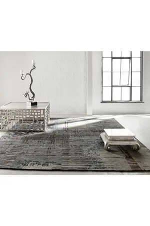 Natori Dynasty- Abstract Plaid Rug