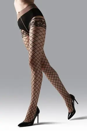 Natori Scroll Sheer Tights