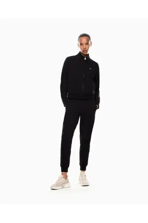 EA7 Stretch-cotton Tracksuit - Black
