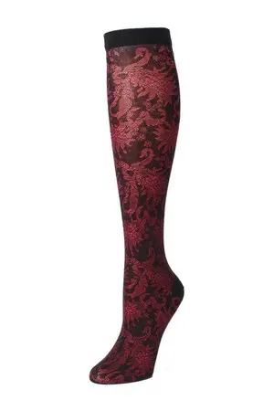 Natori Raven Socks - Burgundy