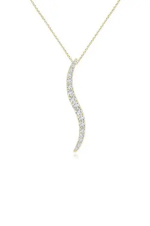 Natori Shangri-la Brushstroke 14k And Diamond Pendant Necklace - Gold