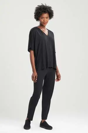 Natori Shangri-la Caftan Pj - Black