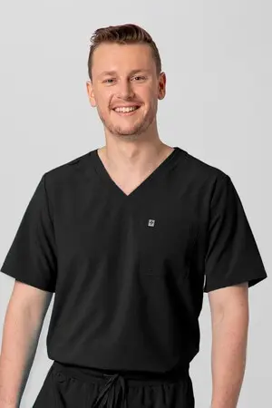 Natori 2-pocket V-neck Scrub Top