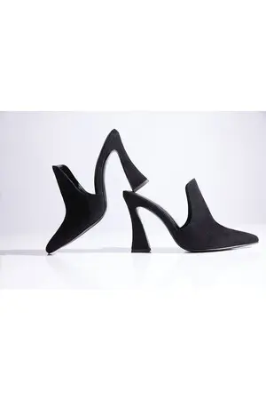 Natori Minh Suede Heel Mule