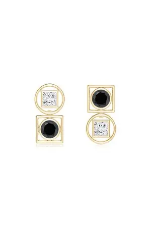 Natori Infinity 14k Diamond Two Stone Stud Earrings - Gold