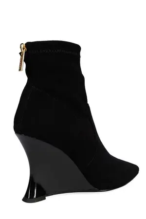 Natori Neko Suede Wedge Ankle Boots