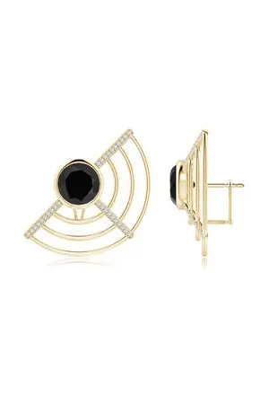 Natori Infinity Circle Button Stud Earrings - Gold