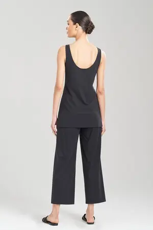 Natori Bliss Essentials Cotton Tank - Black
