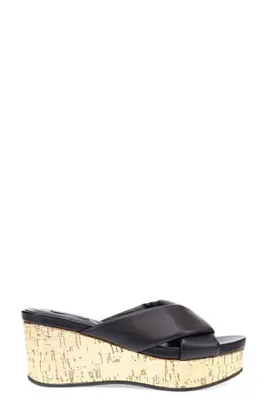 Natori Lanna Nappa Leather Platform Thong Sandals