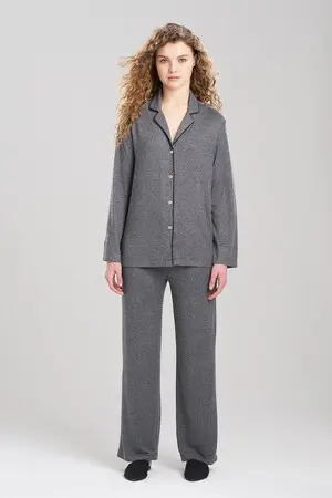 Natori Oasis Notch Pajama Set - Gray