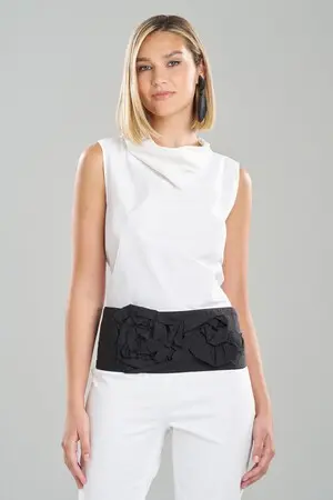 Natori Techno Poplin Obi Belt