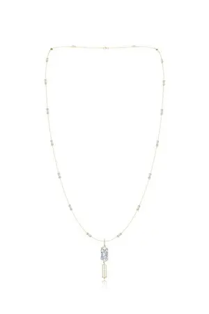 Natori Orient Express Lab-grown Diamond Detachable Tassel Pendant Chain Necklace - Gold