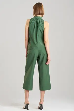 Natori Techno Poplin Sleeveless Shirt - Green