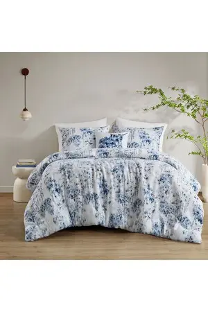 Natori Silk Roads 4 Piece Comforter Mini Set - Blue