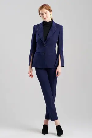 Natori Compact Knit Two-button Lapel Blazer