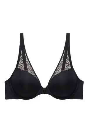Natori Pretty Smooth Full Fit Contour Underwire Bra - Black