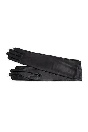 Natori Opera Leather Gloves - Black